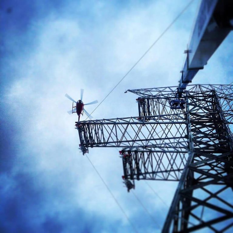 Power Line Construction - Eagle Crane